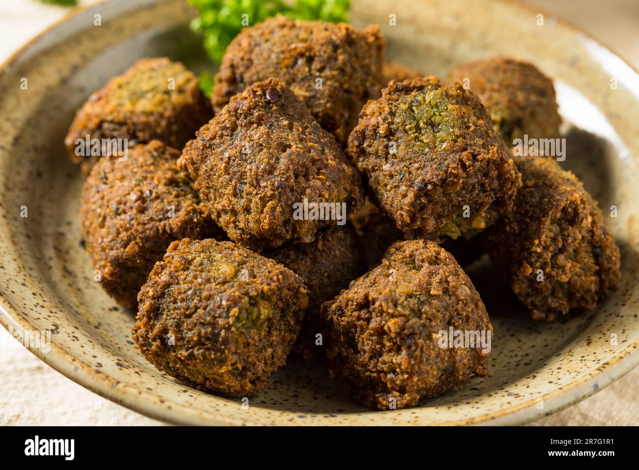 Homemade Mediterranean Chickpea Falafel Ready to Eat Stock Photo - Alamy