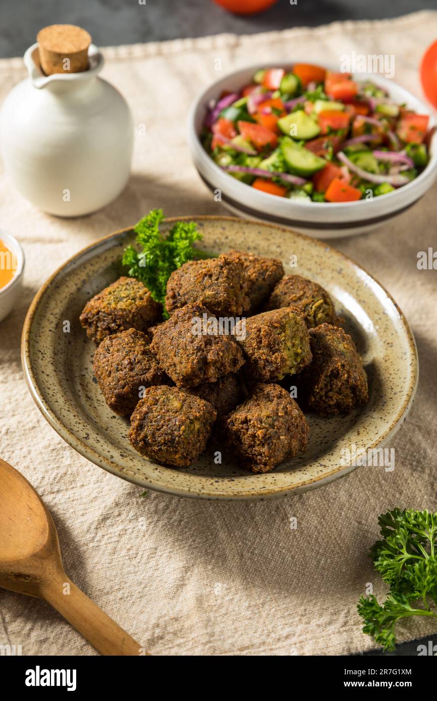 Homemade Mediterranean Chickpea Falafel Ready to Eat Stock Photo - Alamy