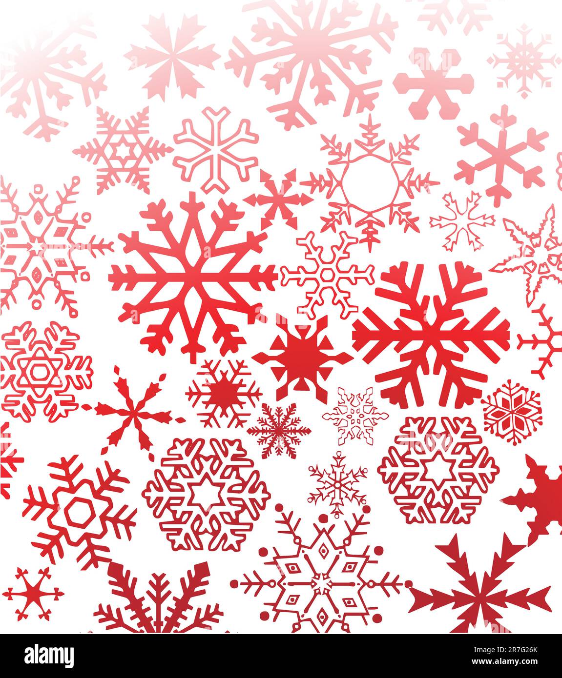 Image falling red snowflakes Stock Vector Images - Alamy