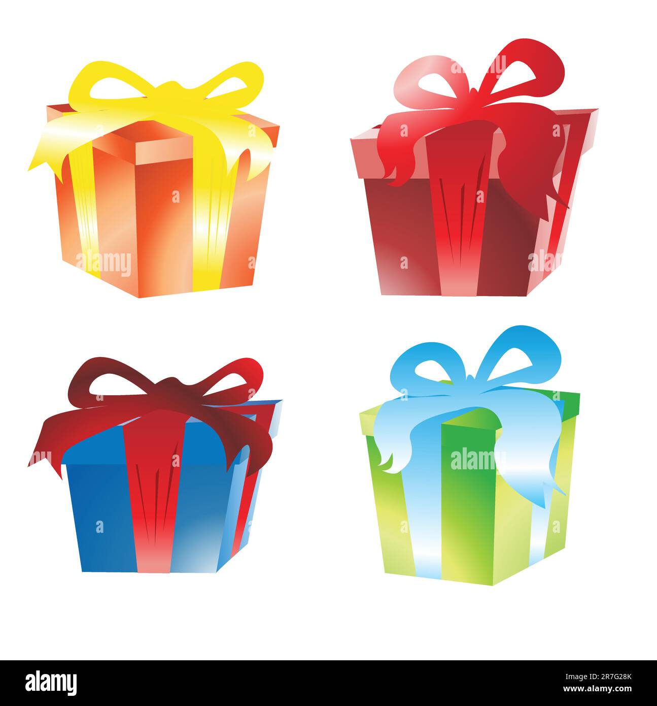 Christmas background festive colorful gifts Cut Out Stock Images ...