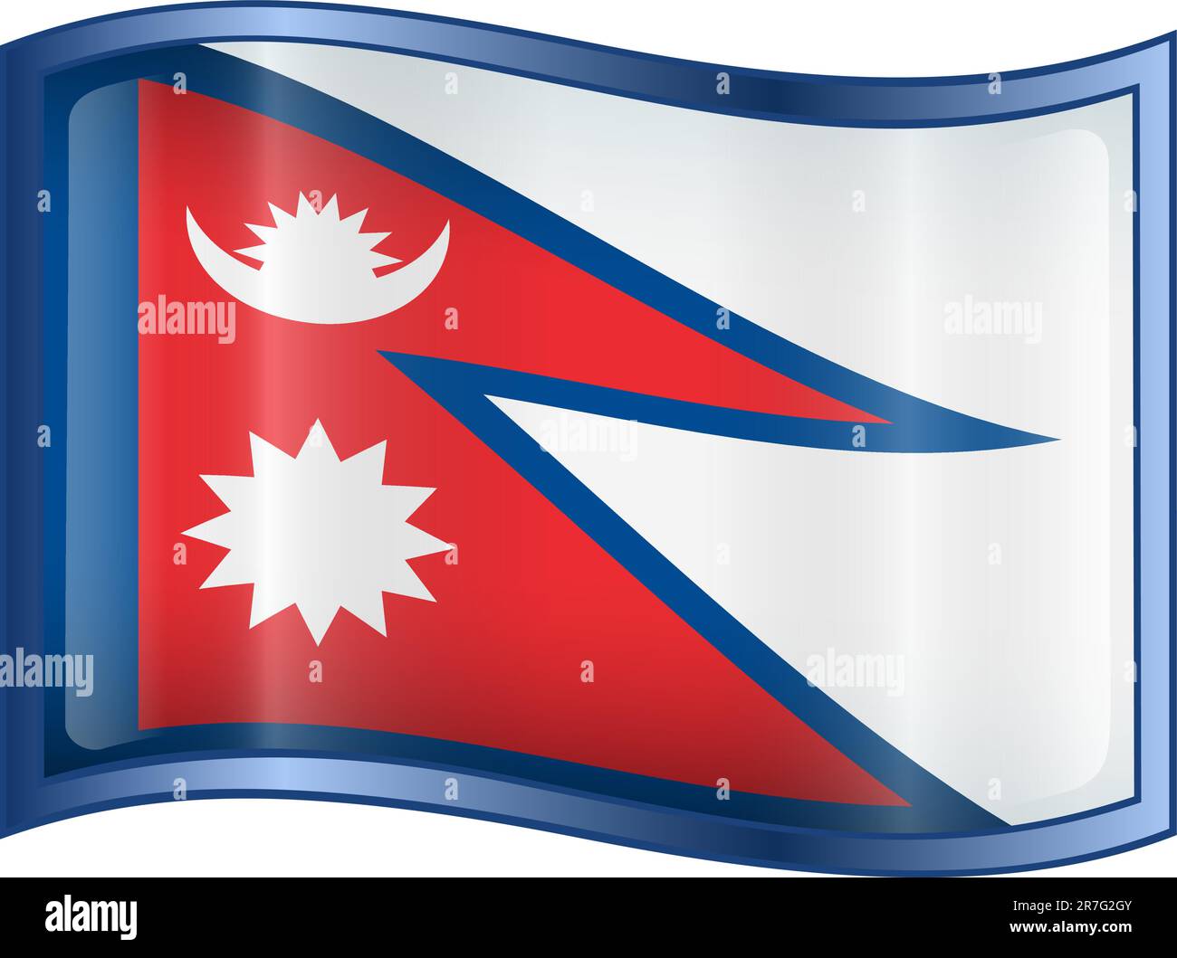 Nepal Flag icon, isolated on white background Stock Vector Image & Art ... Nepal Flag icon, isolated on white background Stock Vector Image & Art ...