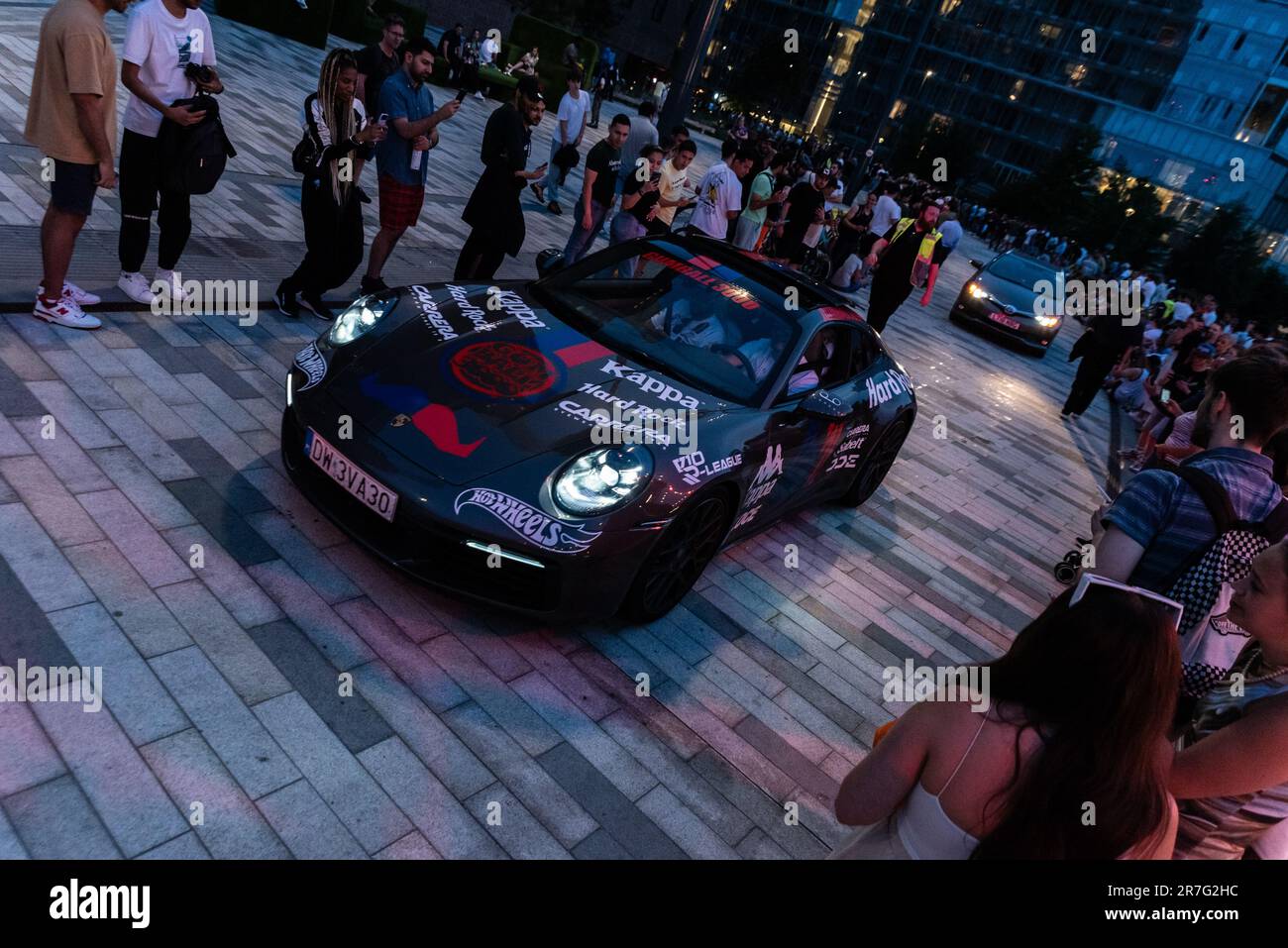 Gumball 3000 supercar rally visiting the redeveloped Battersea Power ...