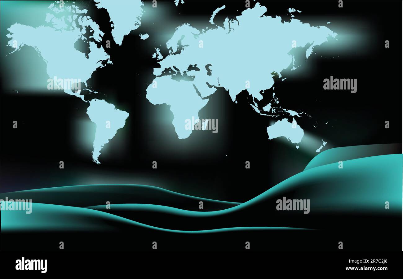 illustration of world map Stock Vector Image & Art - Alamy