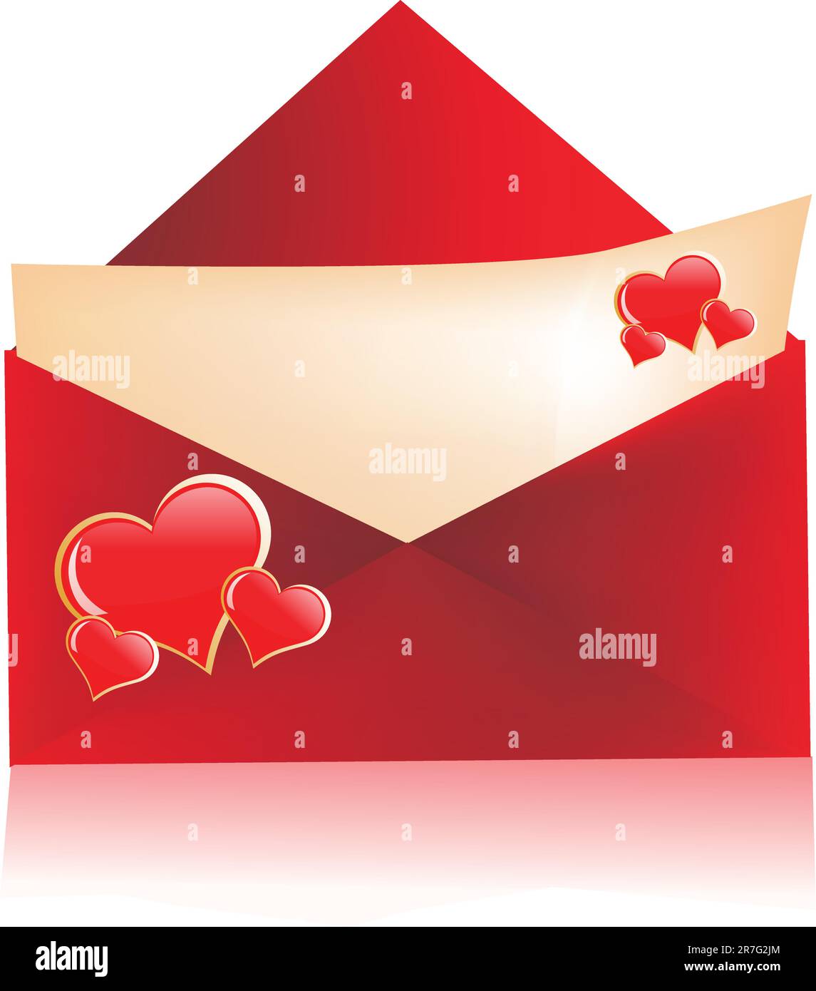 love letter with envelope Stock Vector Image & Art - Alamy