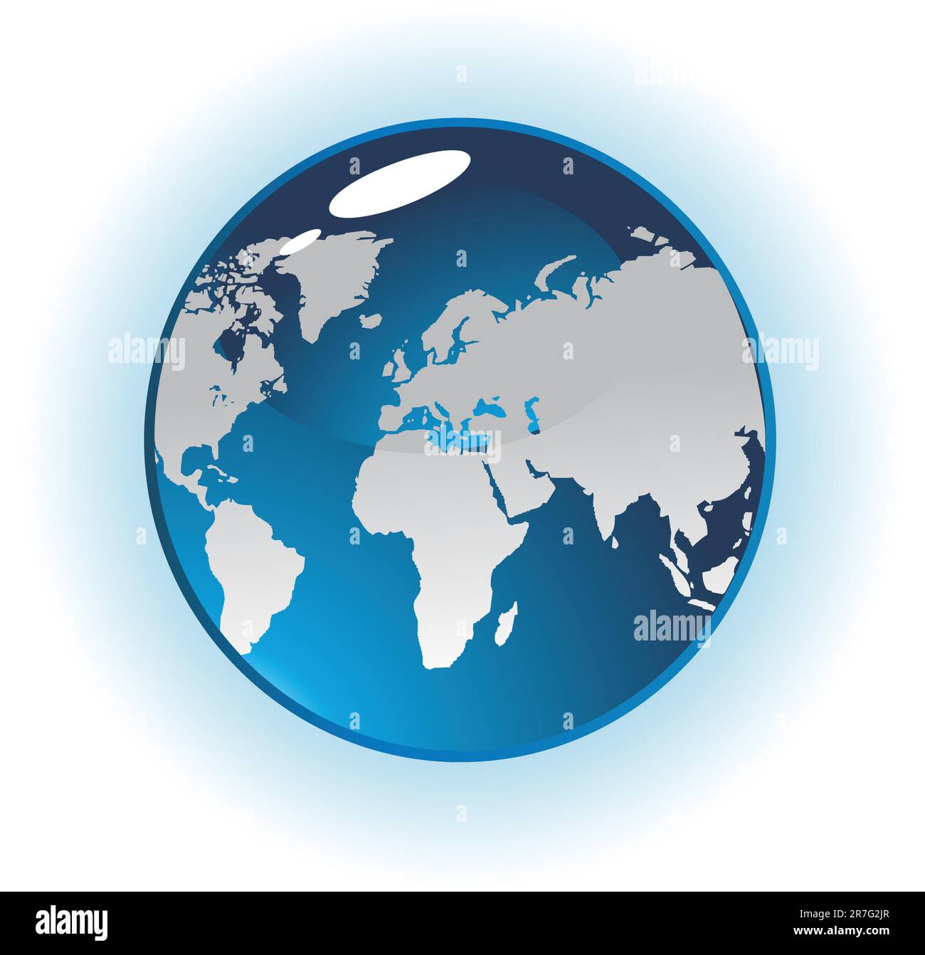 Globe map round earth logo vector image hi-res stock photography and ...