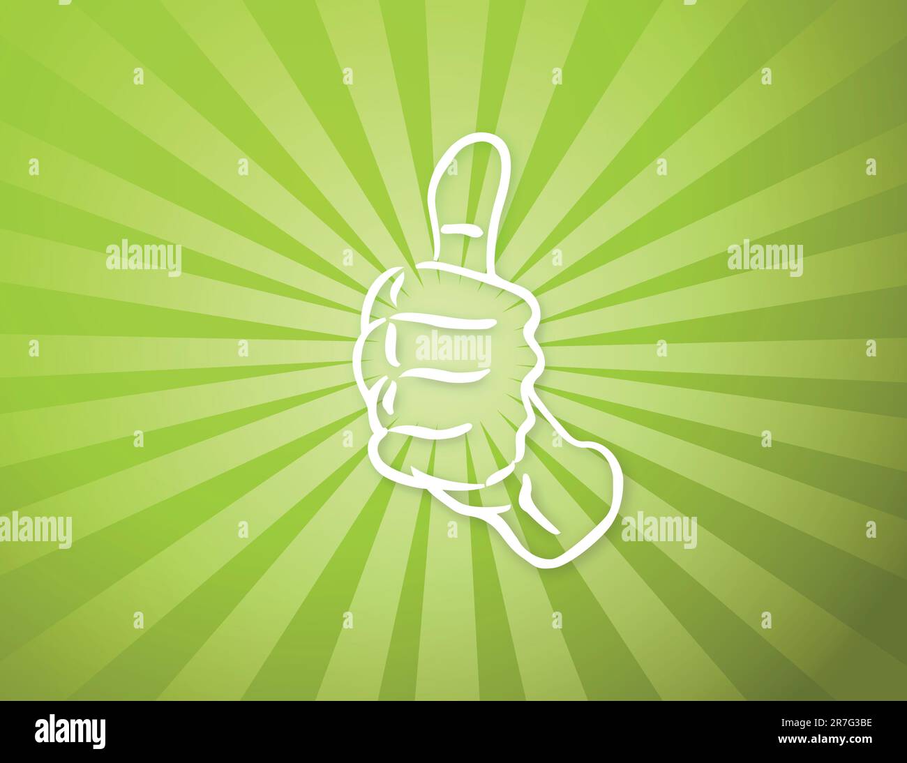 green sun light with ok hand Stock Vector Image & Art - Alamy