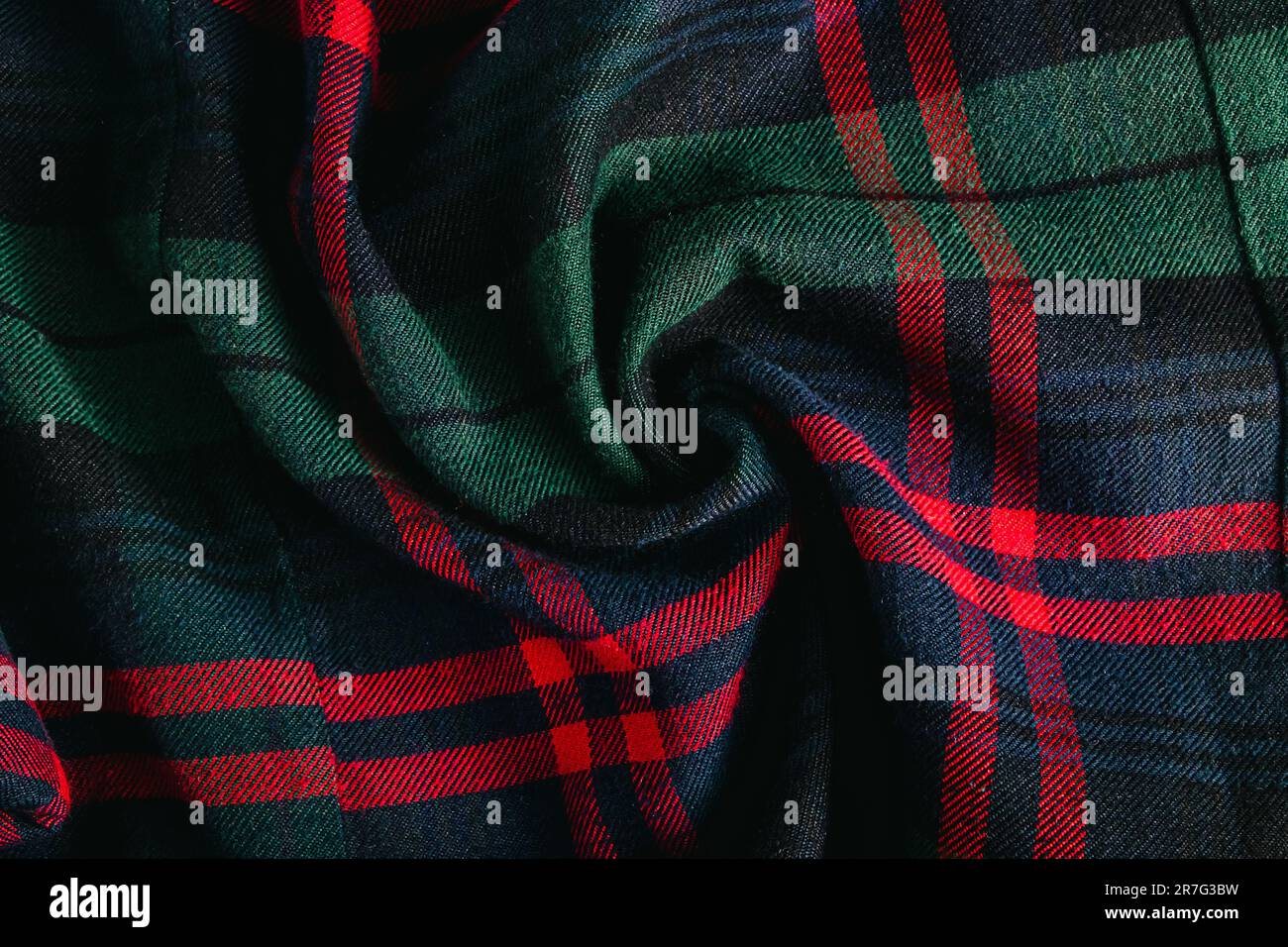 Checkered cotton fabric close-up. Texture of fabric for sewing. Natural ...