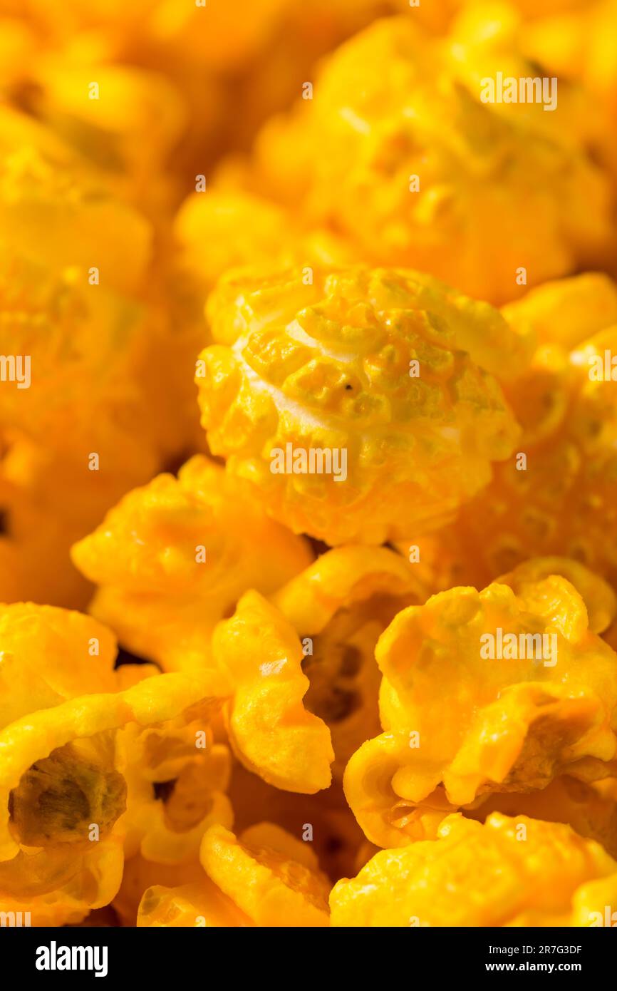 Homemade Cheesey Pop Corn in a Bowl Stock Photo - Alamy