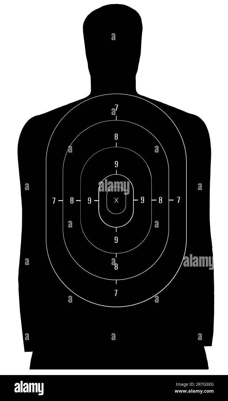 Shooting gun range man Stock Vector Images - Alamy