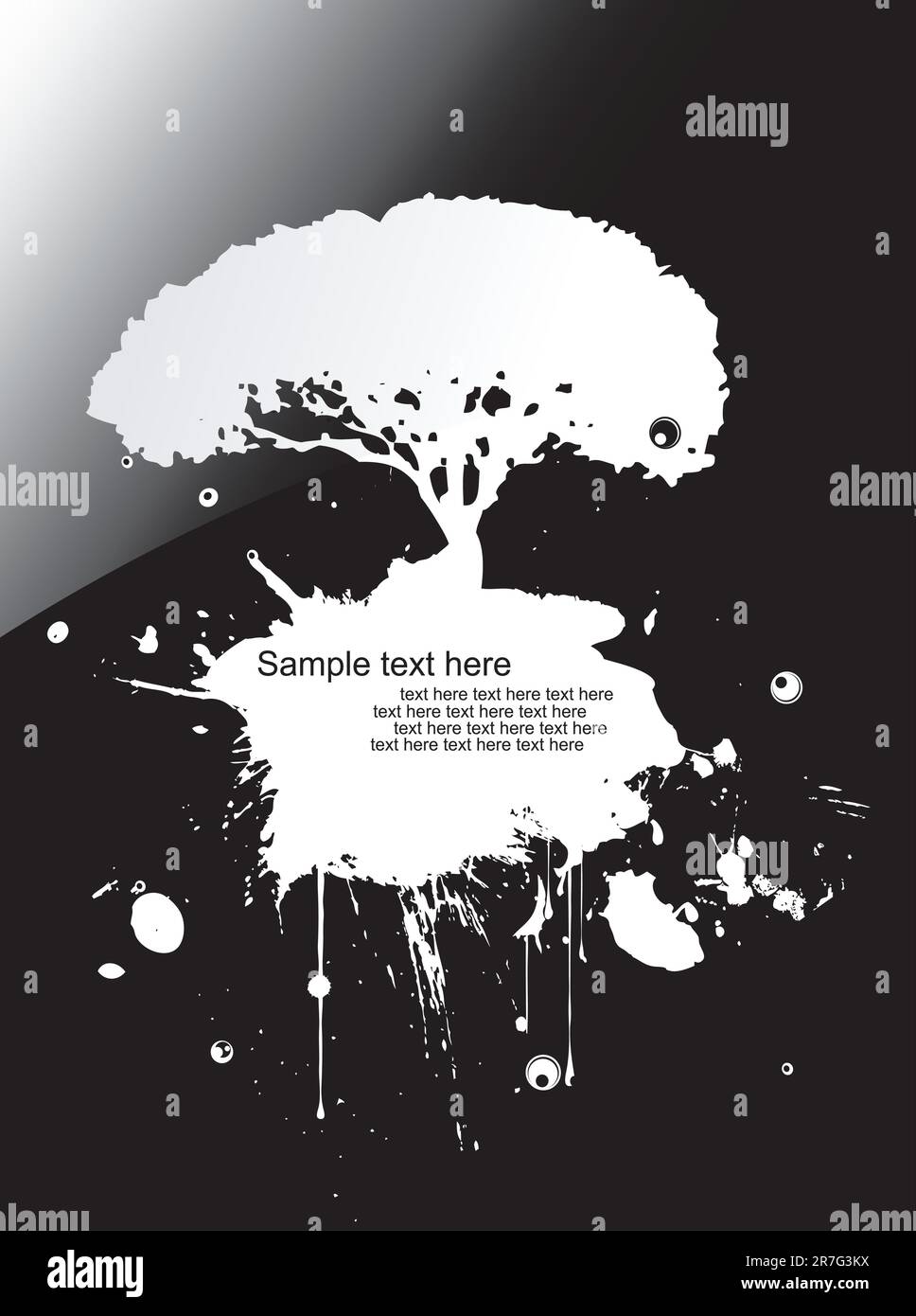 Vector illustration of a modern grunge tree Stock Vector Image & Art - Alamy