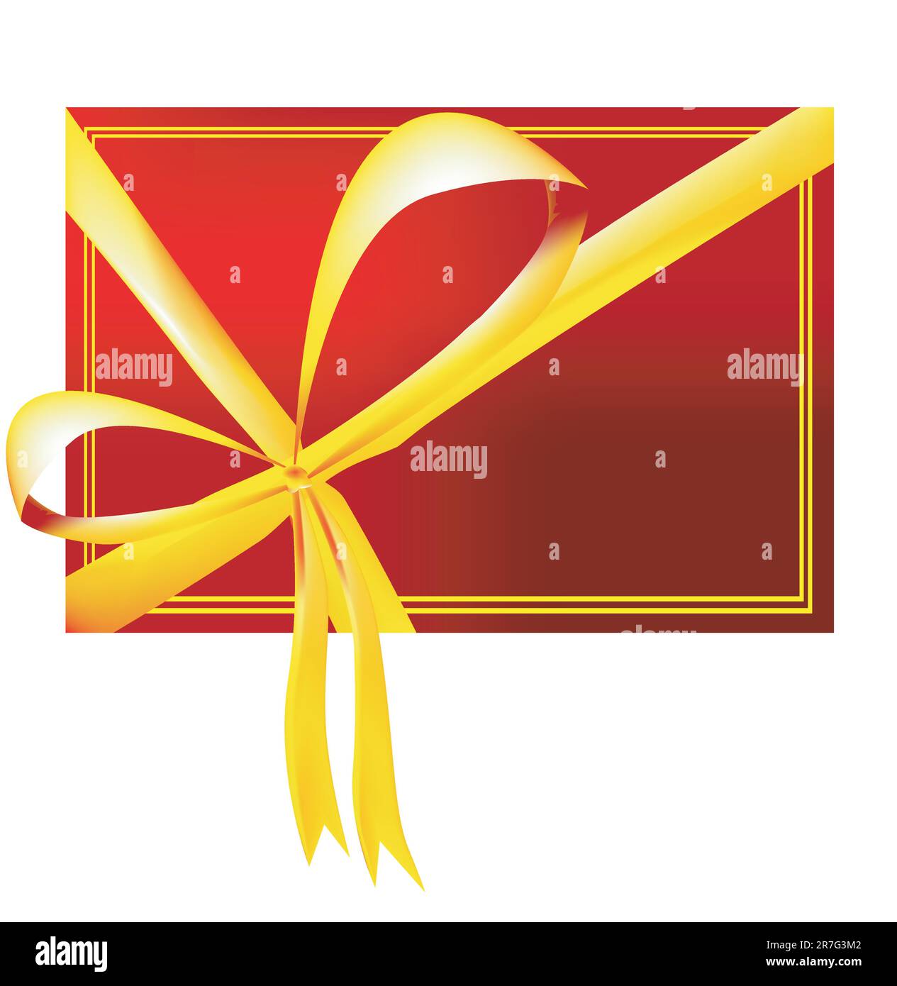 Vector illustration of red gift card Stock Vector Image & Art - Alamy