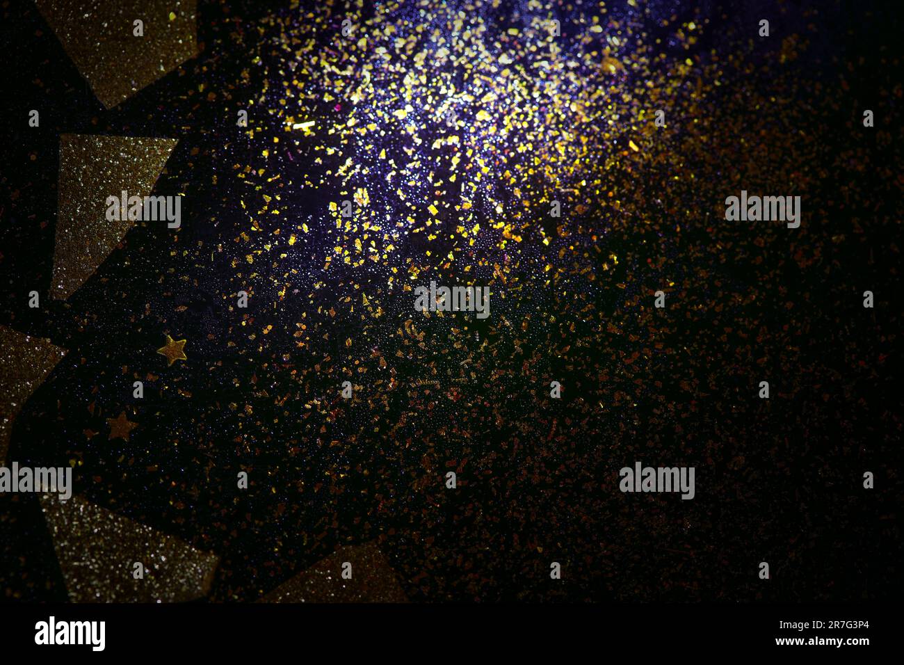 Blurred multicolor-black background with shine and free space for your ...