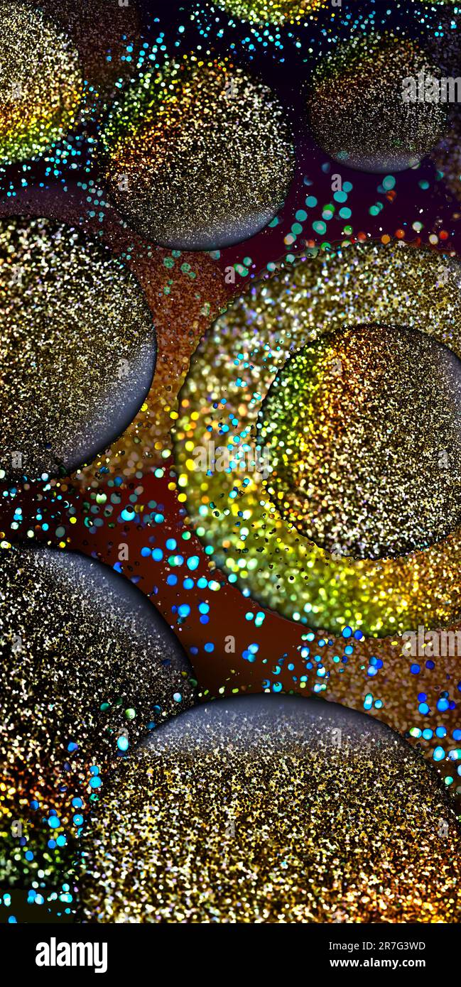 Abstract sparkling fantastic background. Template for your design ...