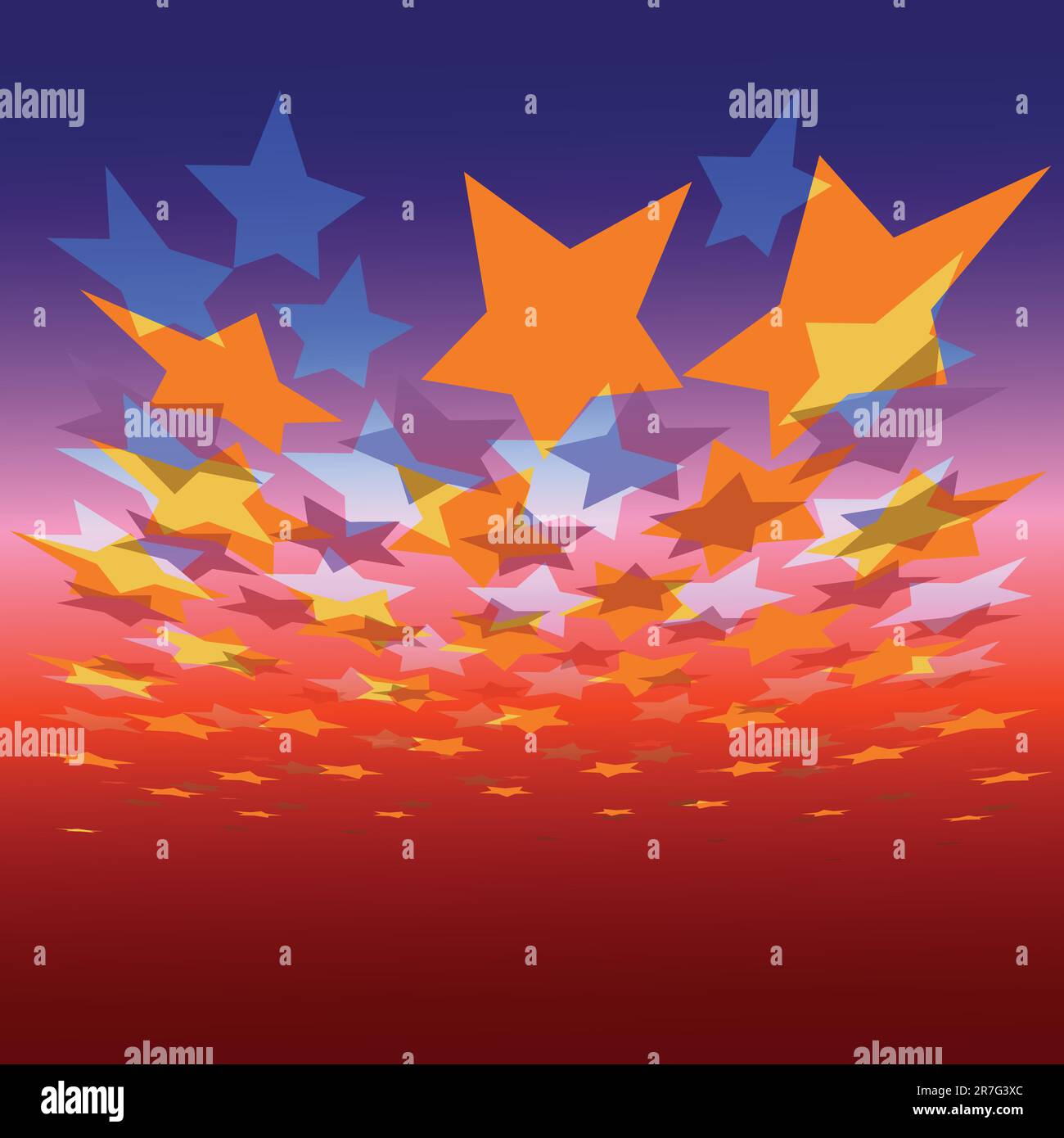 abstract background color stars with perspective effect Stock Vector ...