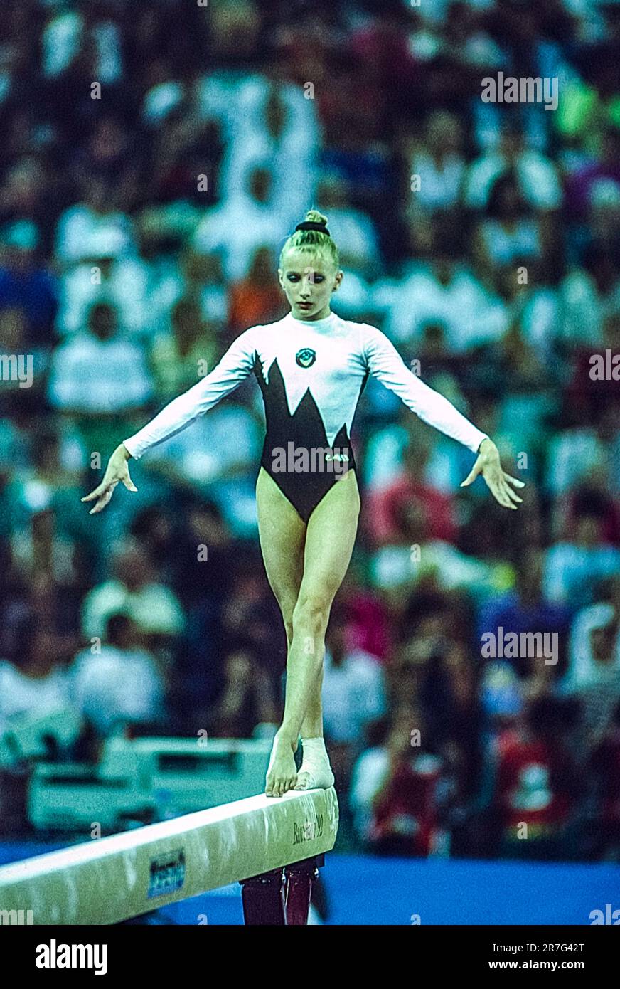 Tatiana Gutsu (EUN) during the Gymnastics Women's artistic individual ...