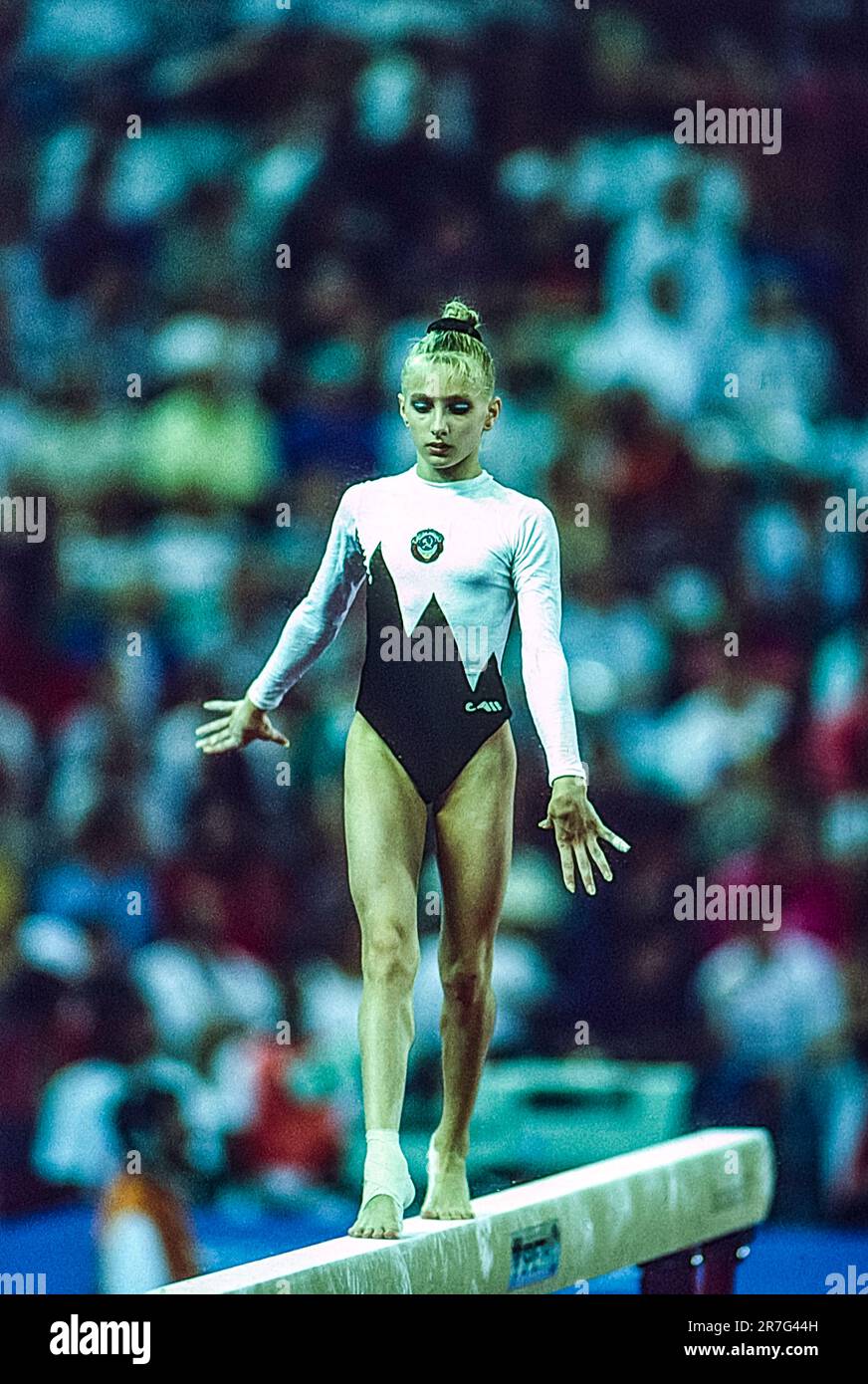 Tatiana Gutsu (EUN) during the Gymnastics Women's artistic individual ...