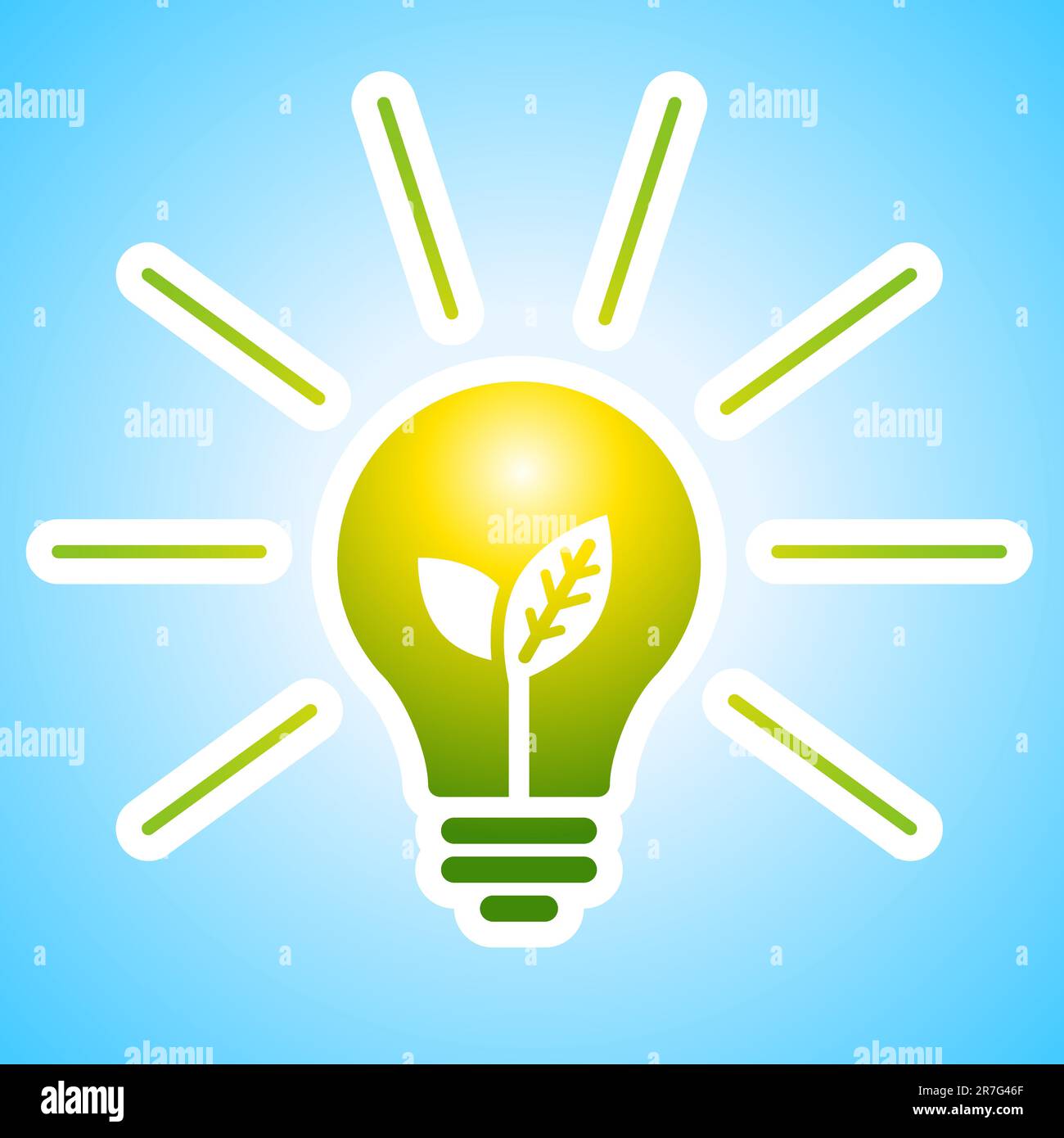 Shining light bulb Stock Vector Images - Alamy