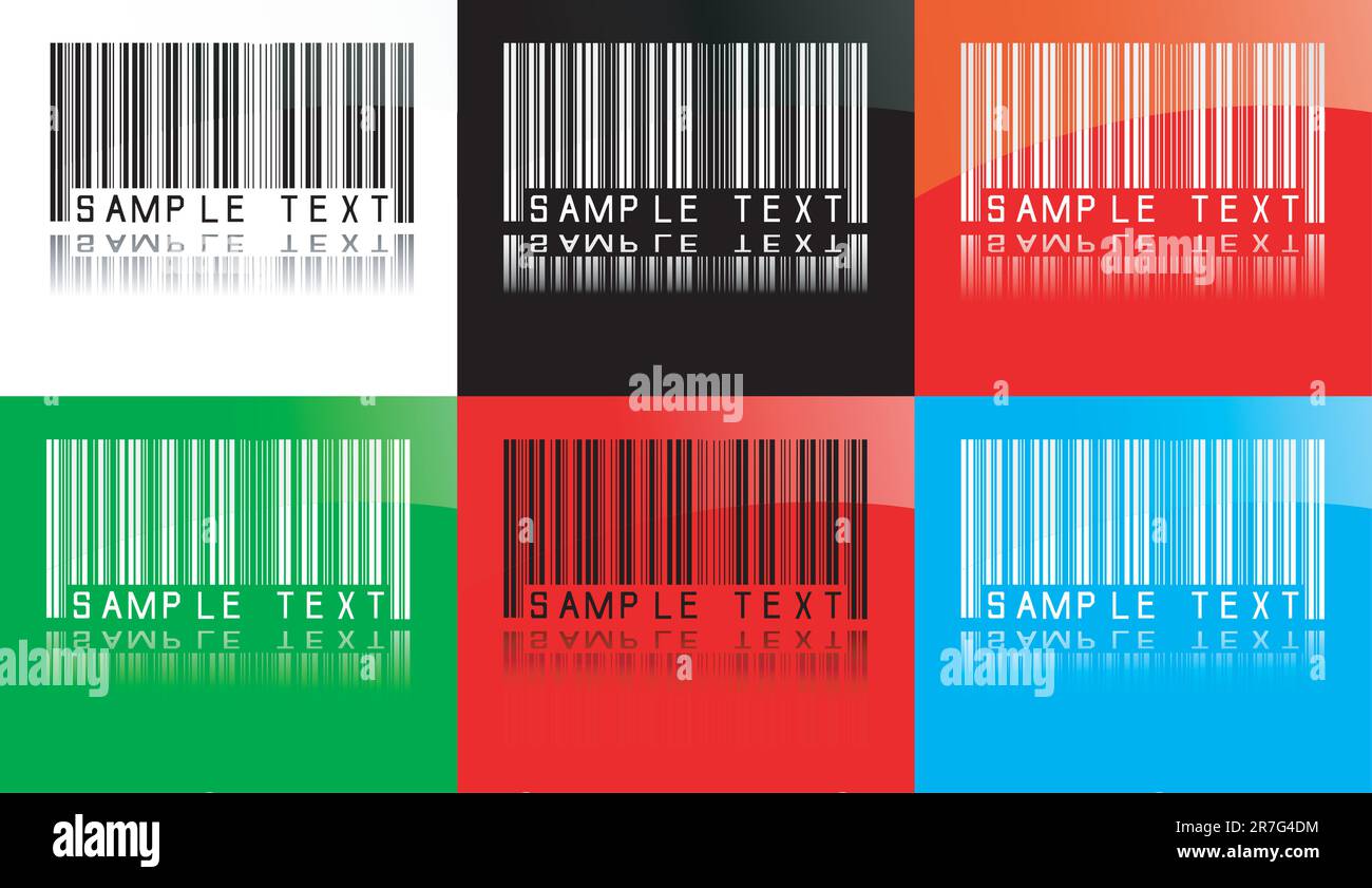 Barcode sticker paper Stock Vector Images - Alamy