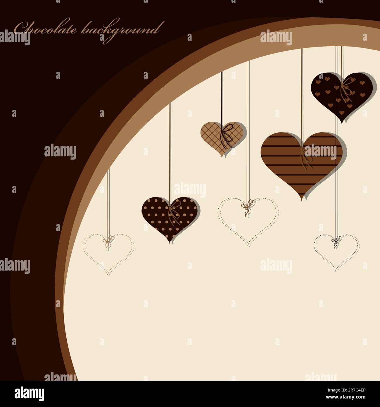Vector picture of chocolate background Stock Vector Image & Art - Alamy