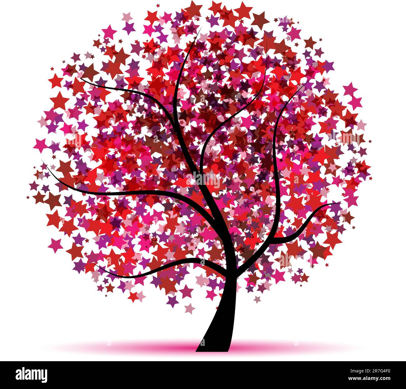 Starry tree fantasy Stock Vector Images - Alamy