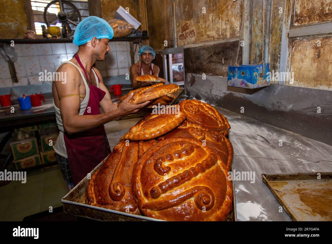 Breads of different sizes and shapes have been made on the occasion of ...