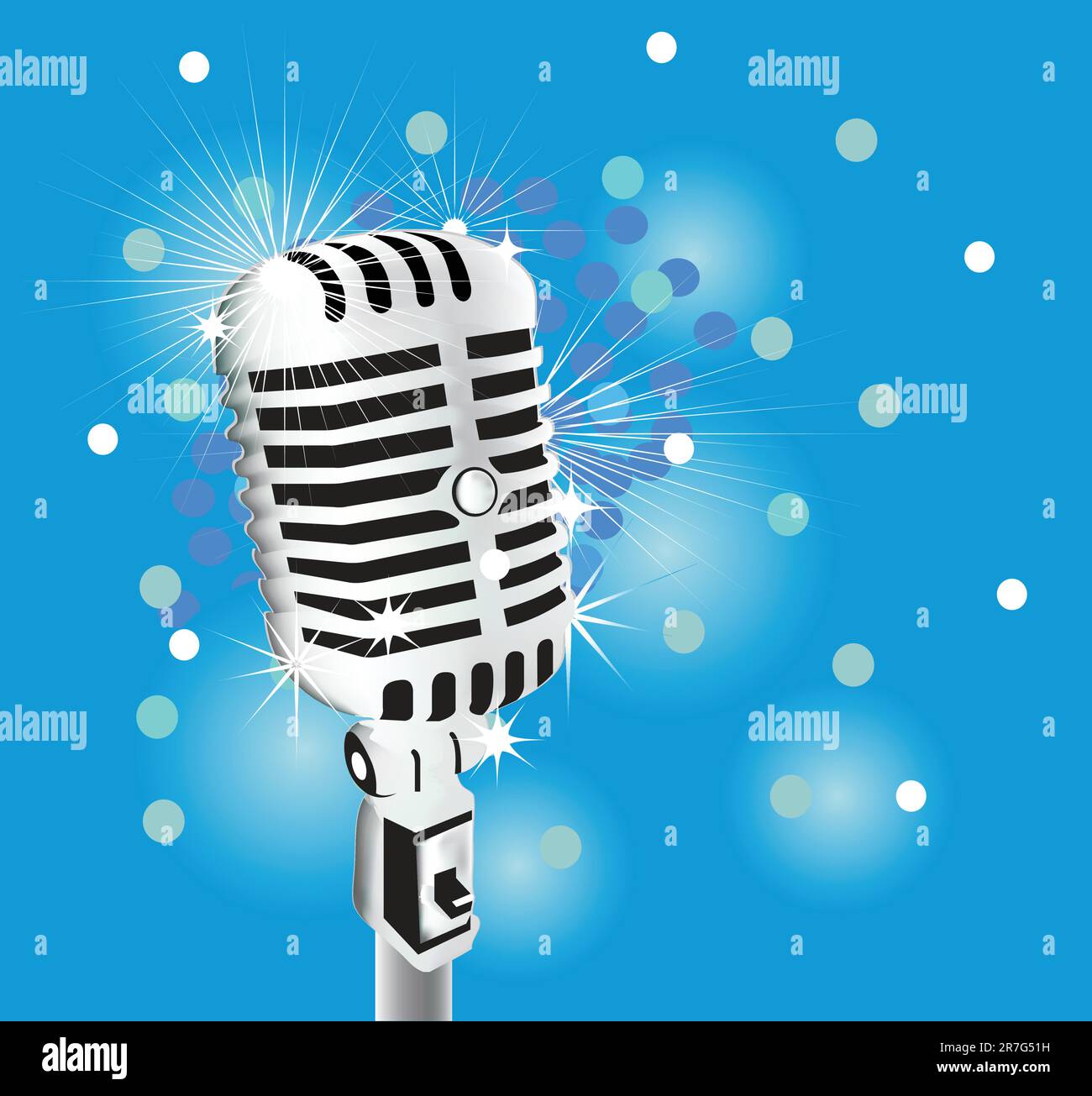 Pop star microphone Stock Vector Images - Alamy