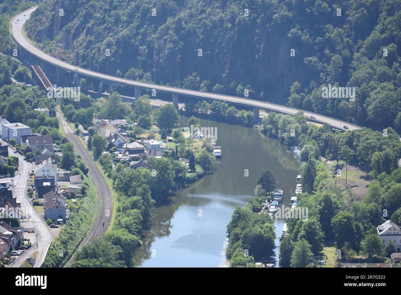 Lahn Valley with Friedland and Lahnstein Stock Photo - Alamy