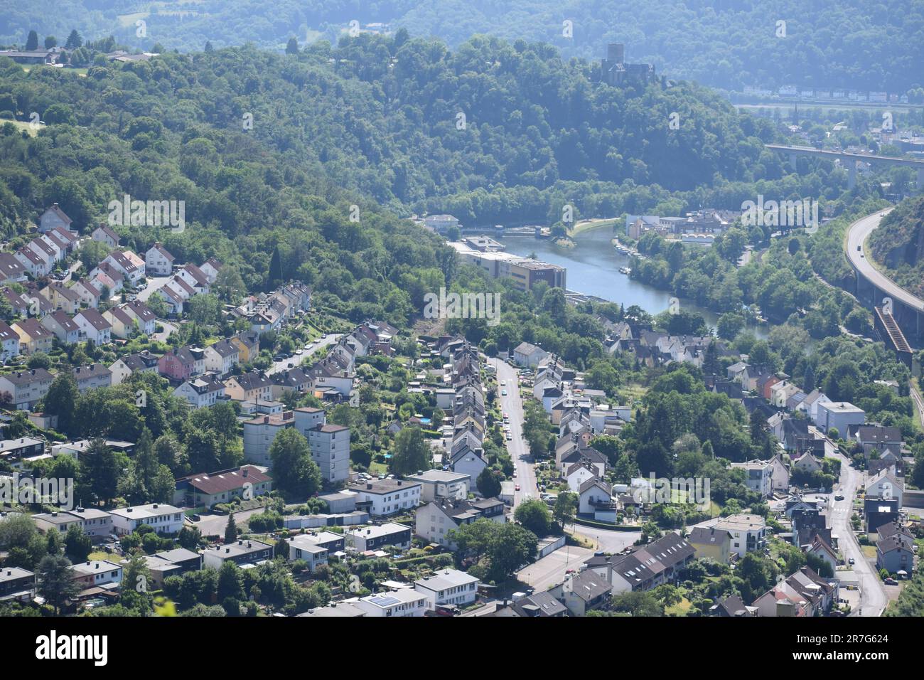 Lahn Valley with Friedland and Lahnstein Stock Photo - Alamy