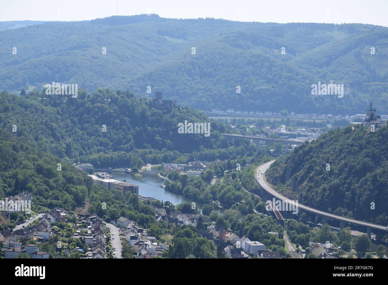 Lahn Valley with Friedland and Lahnstein Stock Photo - Alamy