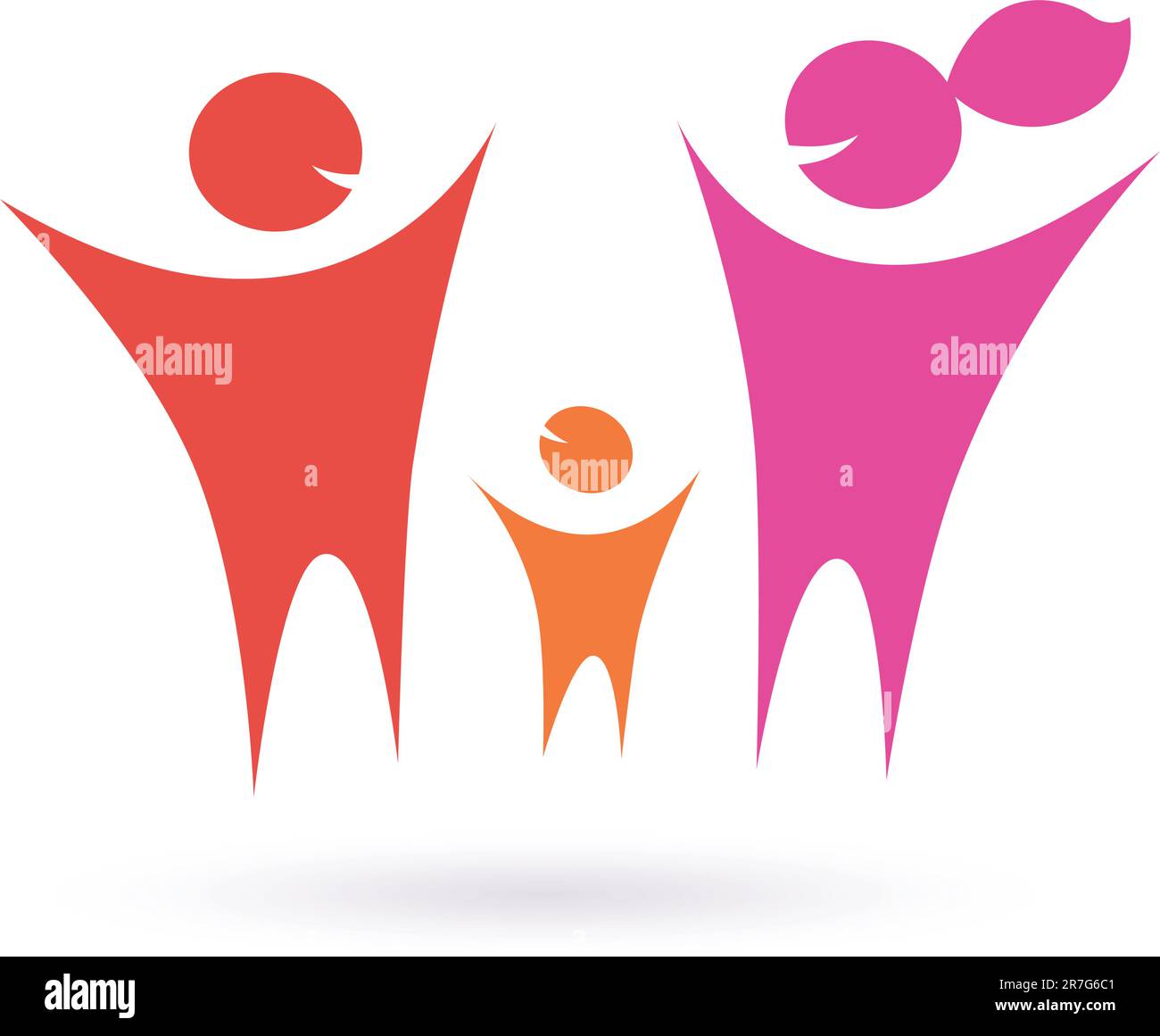 Family sign isolated on white. Vector Stock Vector Image & Art - Alamy