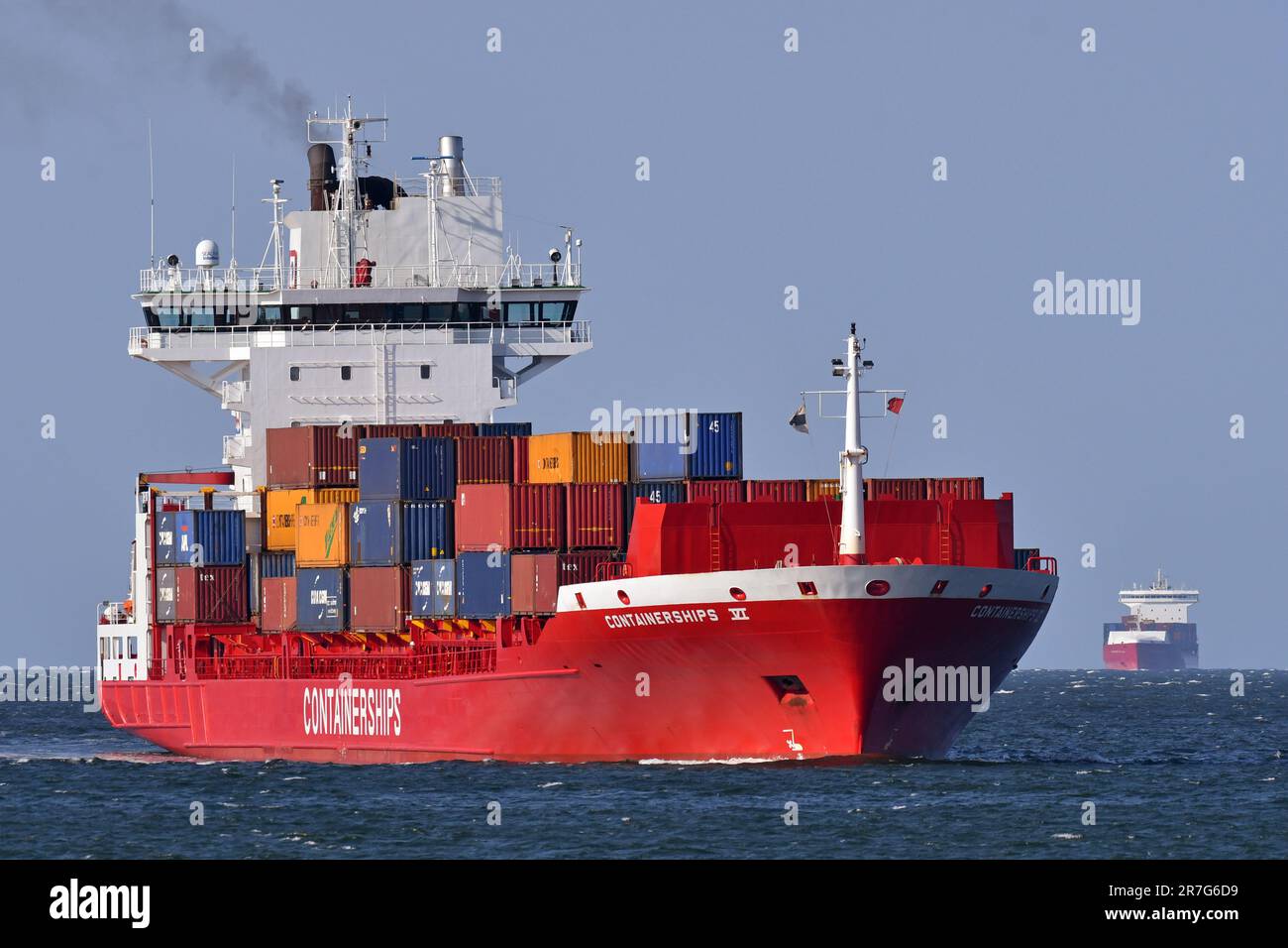 CONTAINERSHIPS VI and CONTAINERSHIPS STELLAR at the Kiel Fjord Stock ...
