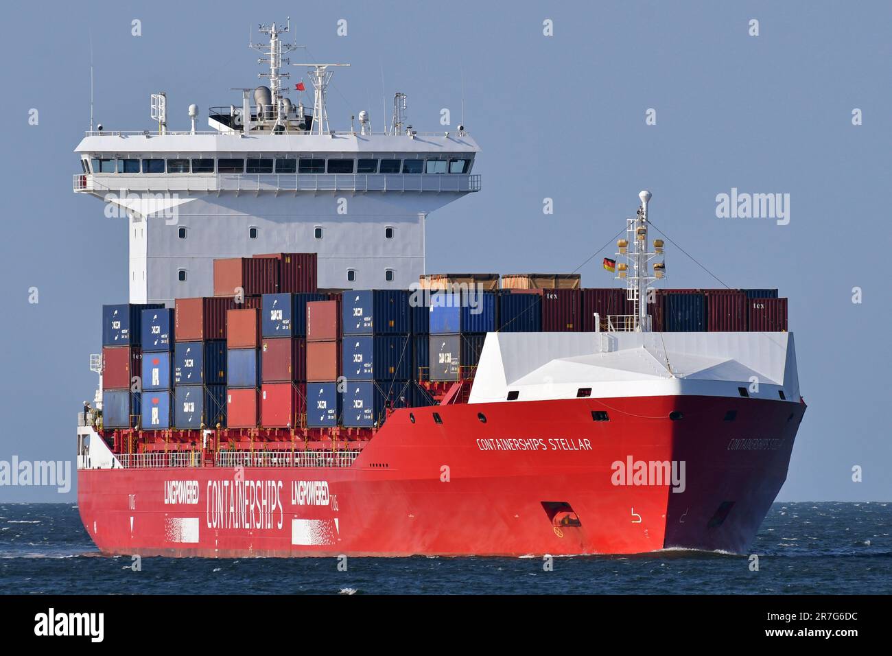 CONTAINERSHIPS STELLAR at the Kiel Fjord Stock Photo - Alamy