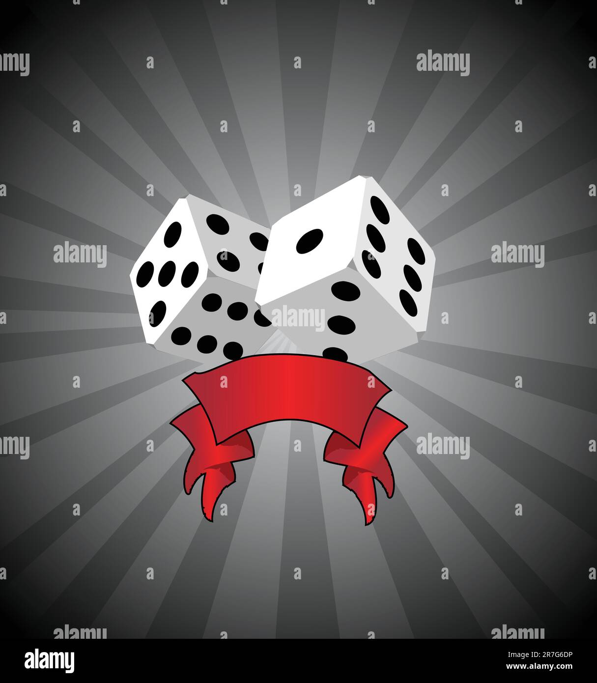 Vector White Dice Background Stock Vector Image And Art Alamy