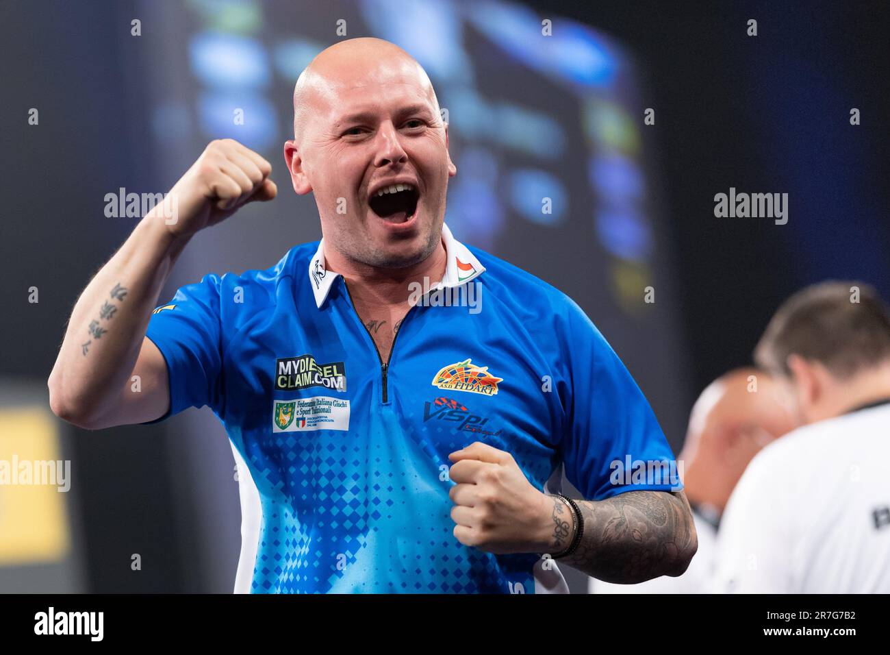 15 June 2023, Hesse, Frankfurt/Main: Darts: World Team Championship ...