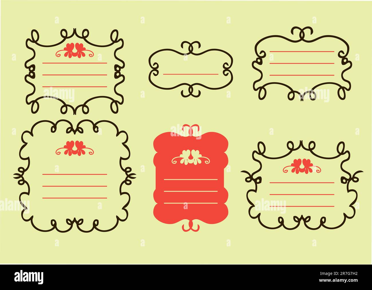 elegant retro labels Stock Vector Image & Art - Alamy