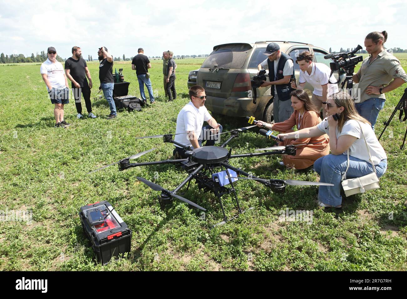KYIV, UKRAINE - JUNE 15, 2023 - The Army of Drones announces the second ...
