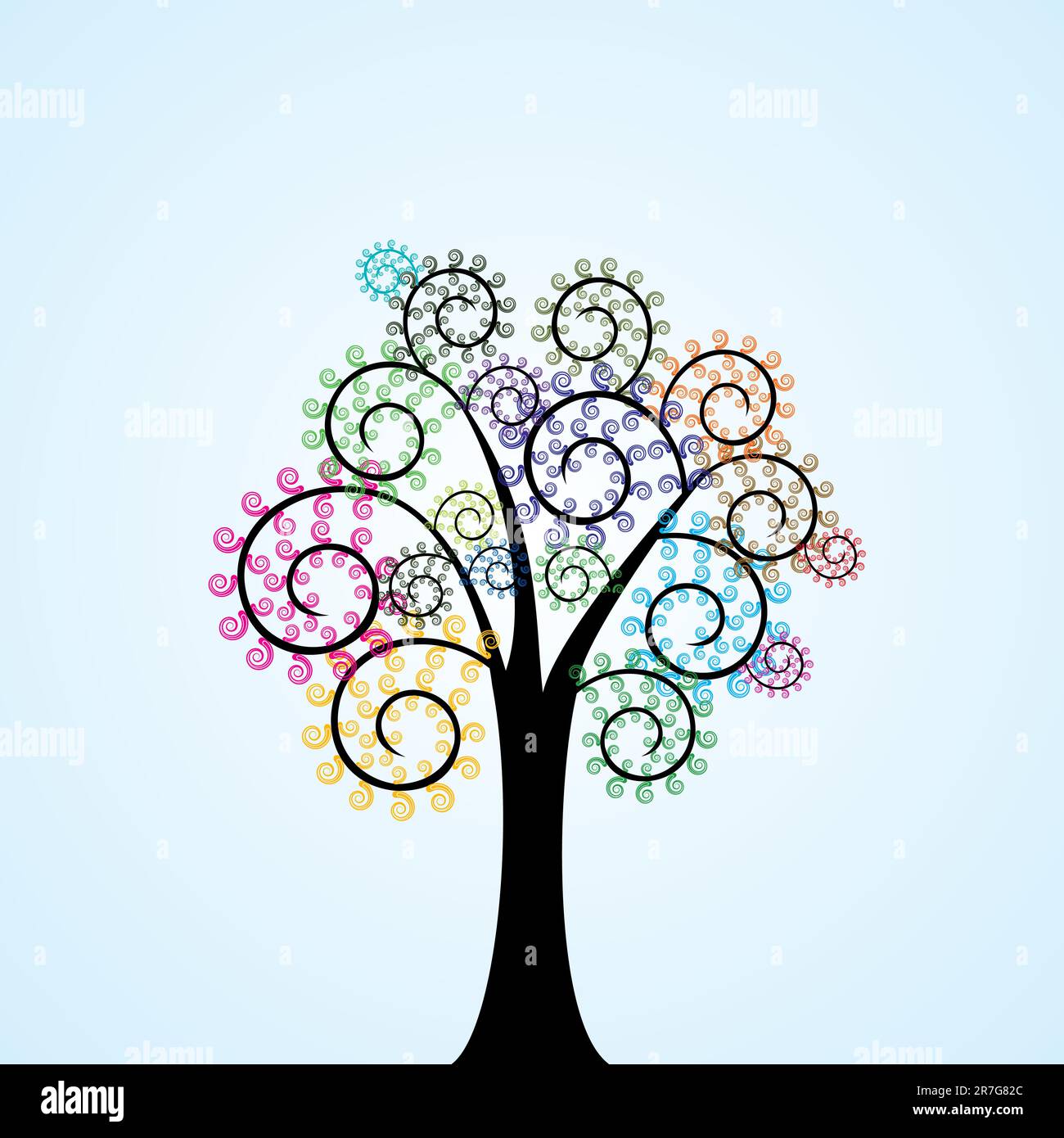 Abstract Tree Art Stock Vector Image And Art Alamy