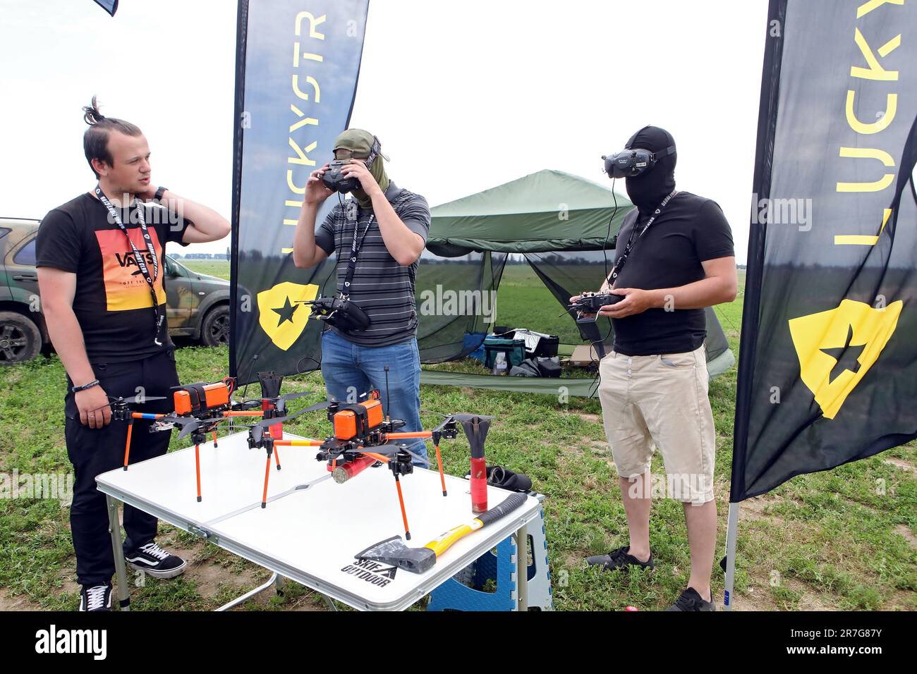 KYIV, UKRAINE - JUNE 15, 2023 - The Army of Drones announces the second ...