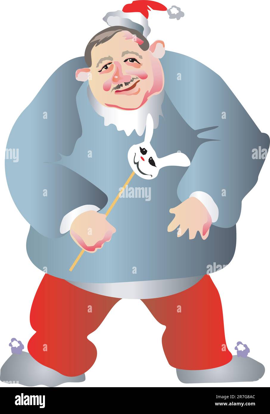 Vector color illustration of santa claus Stock Vector Image & Art - Alamy