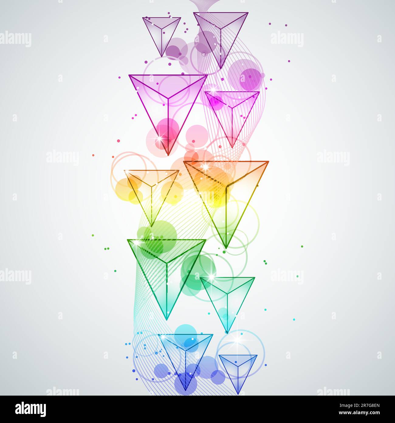 Vector picture with multi colored triangle Stock Vector Image & Art - Alamy