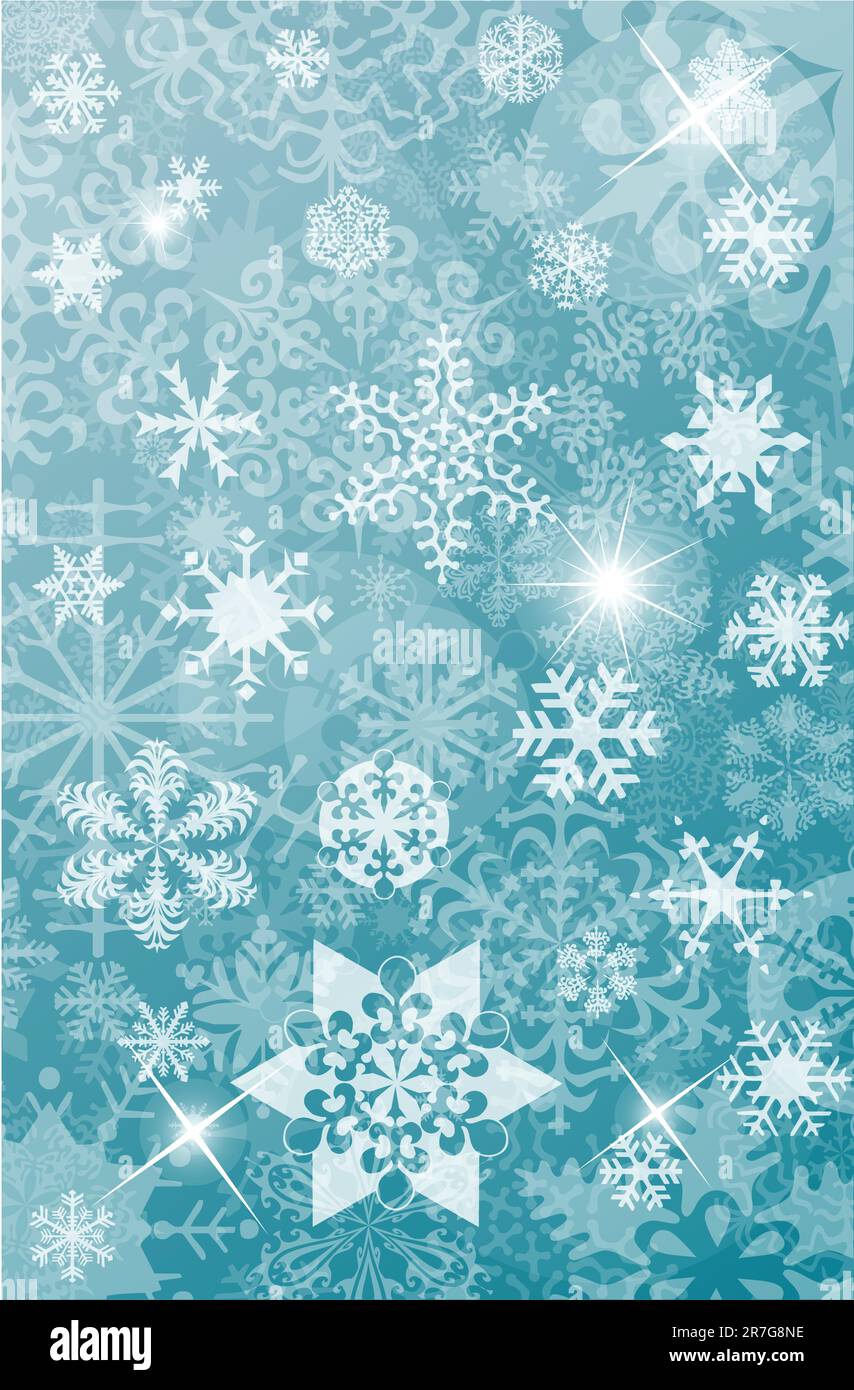 background with snowflakes Stock Vector Image & Art - Alamy