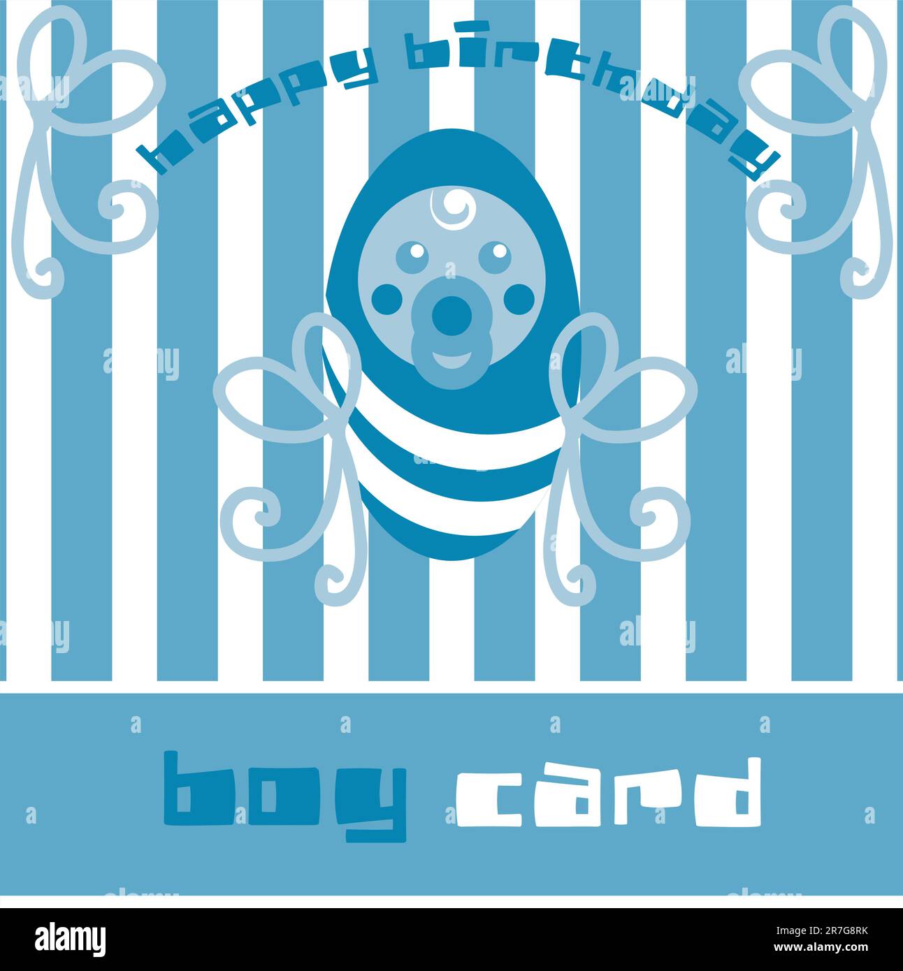 baby birthday card Stock Vector Image & Art - Alamy