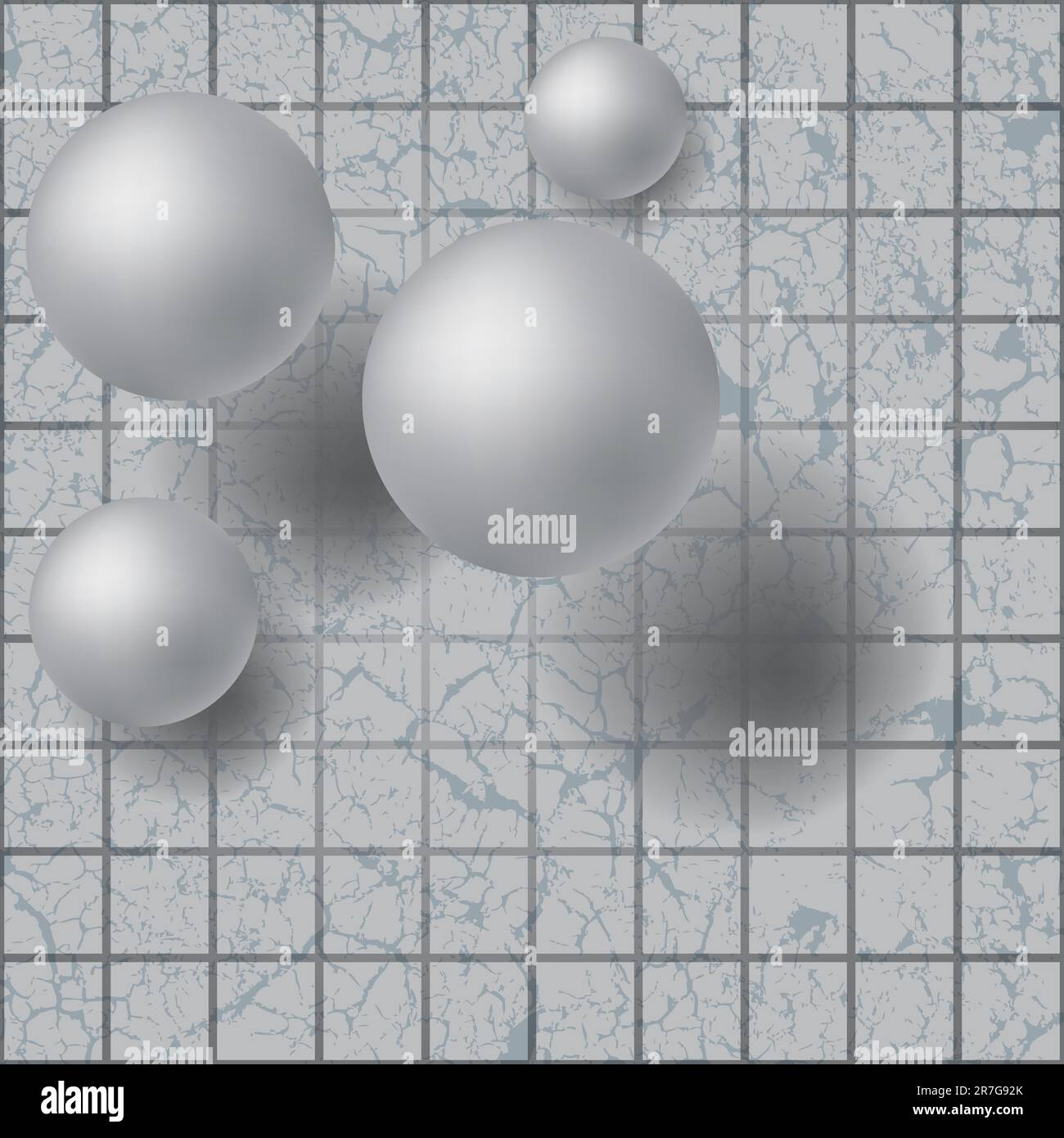 abstract background grey balls over cracked cells Stock Vector Image ...