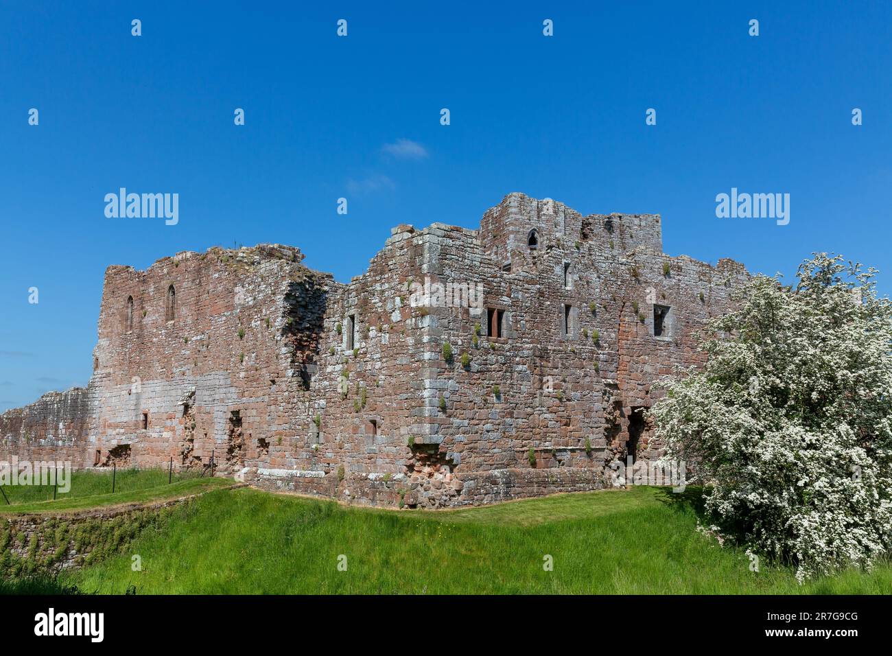 The ruin of Brougham Castle near Penrith in Cumbria. Looking great on a ...