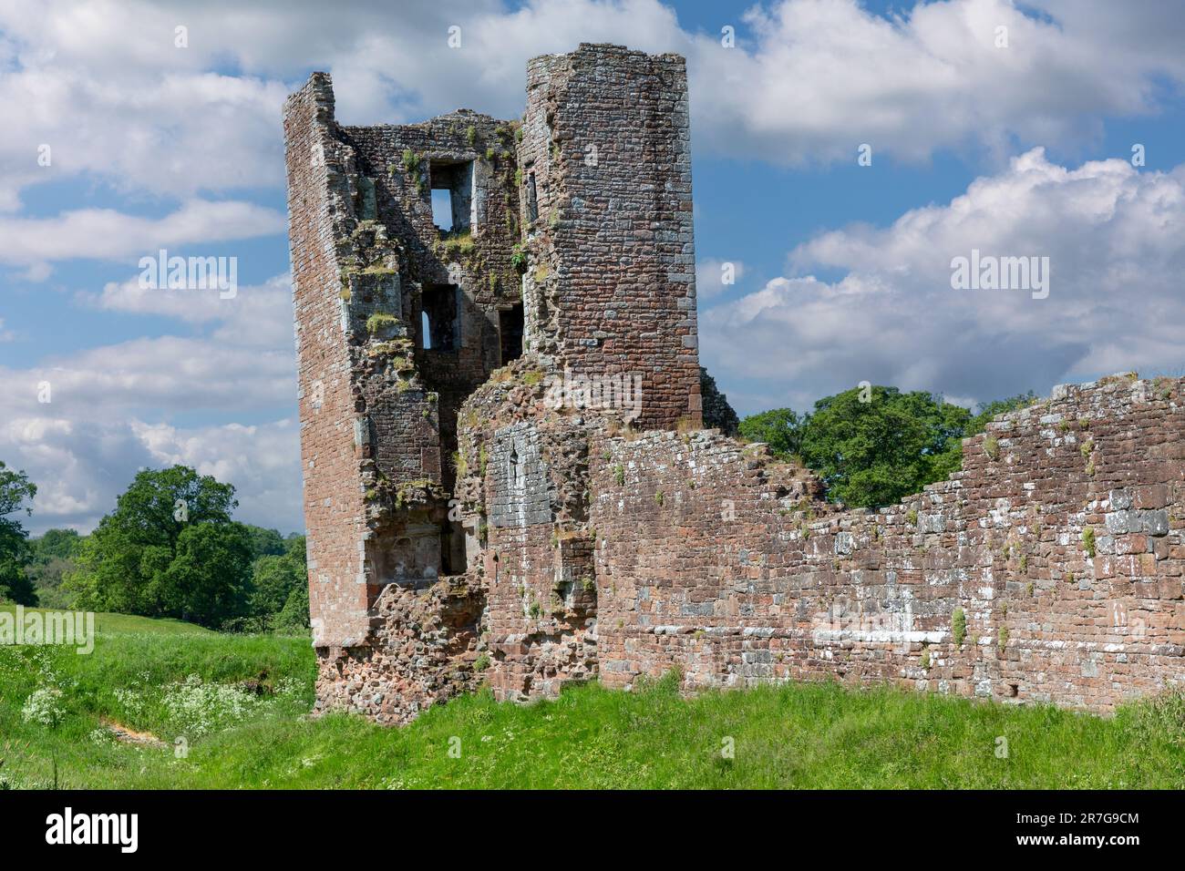 The ruin of Brougham Castle near Penrith in Cumbria. Looking great on a ...
