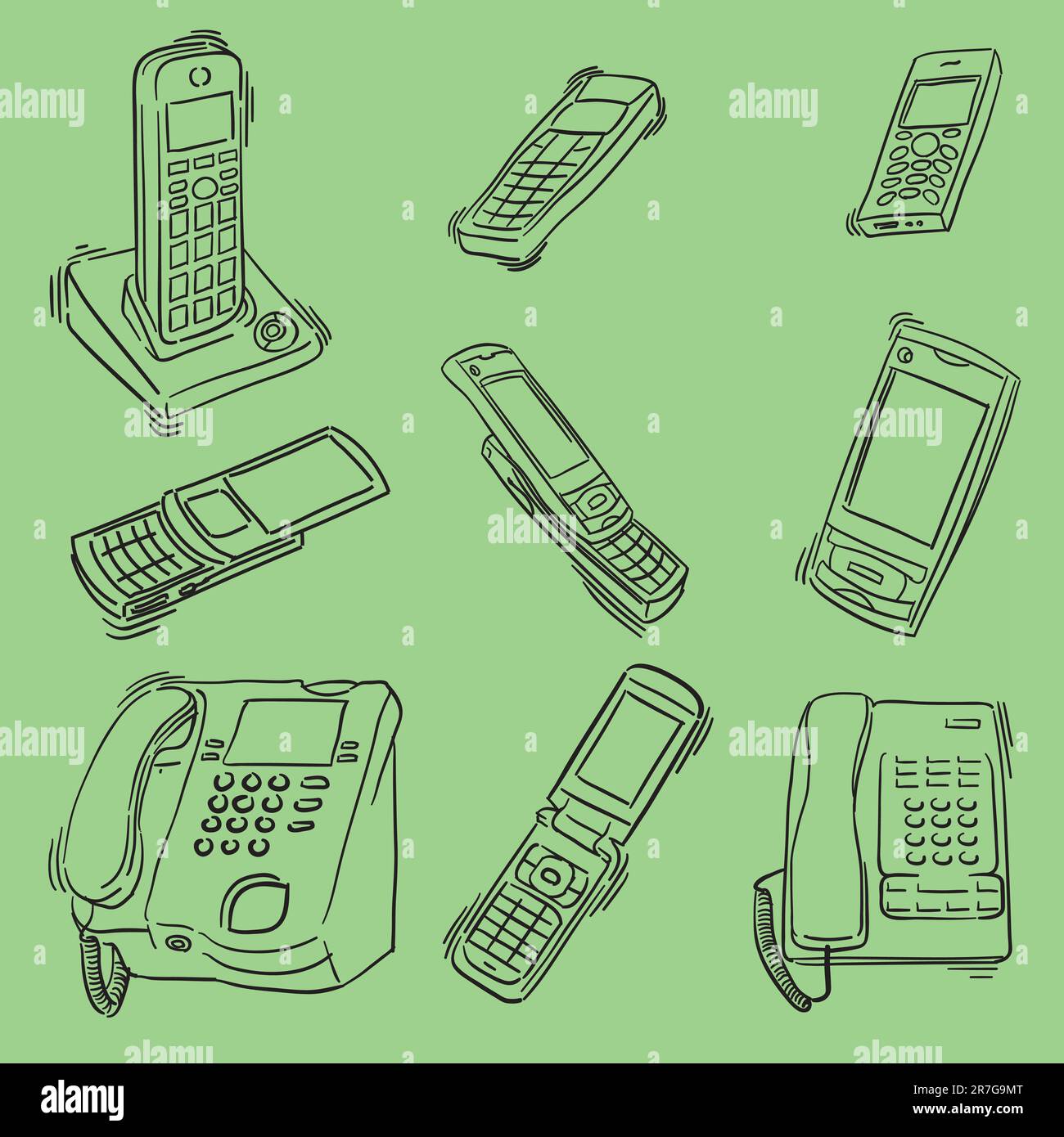 Set up mobile service Stock Vector Images - Alamy