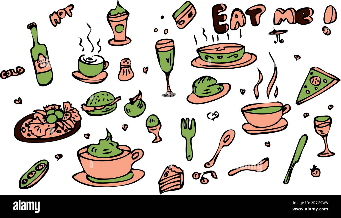 Decorative chinese food Stock Vector Images - Alamy