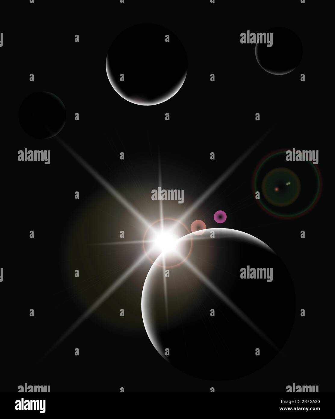 Science fiction space Stock Vector Images - Alamy