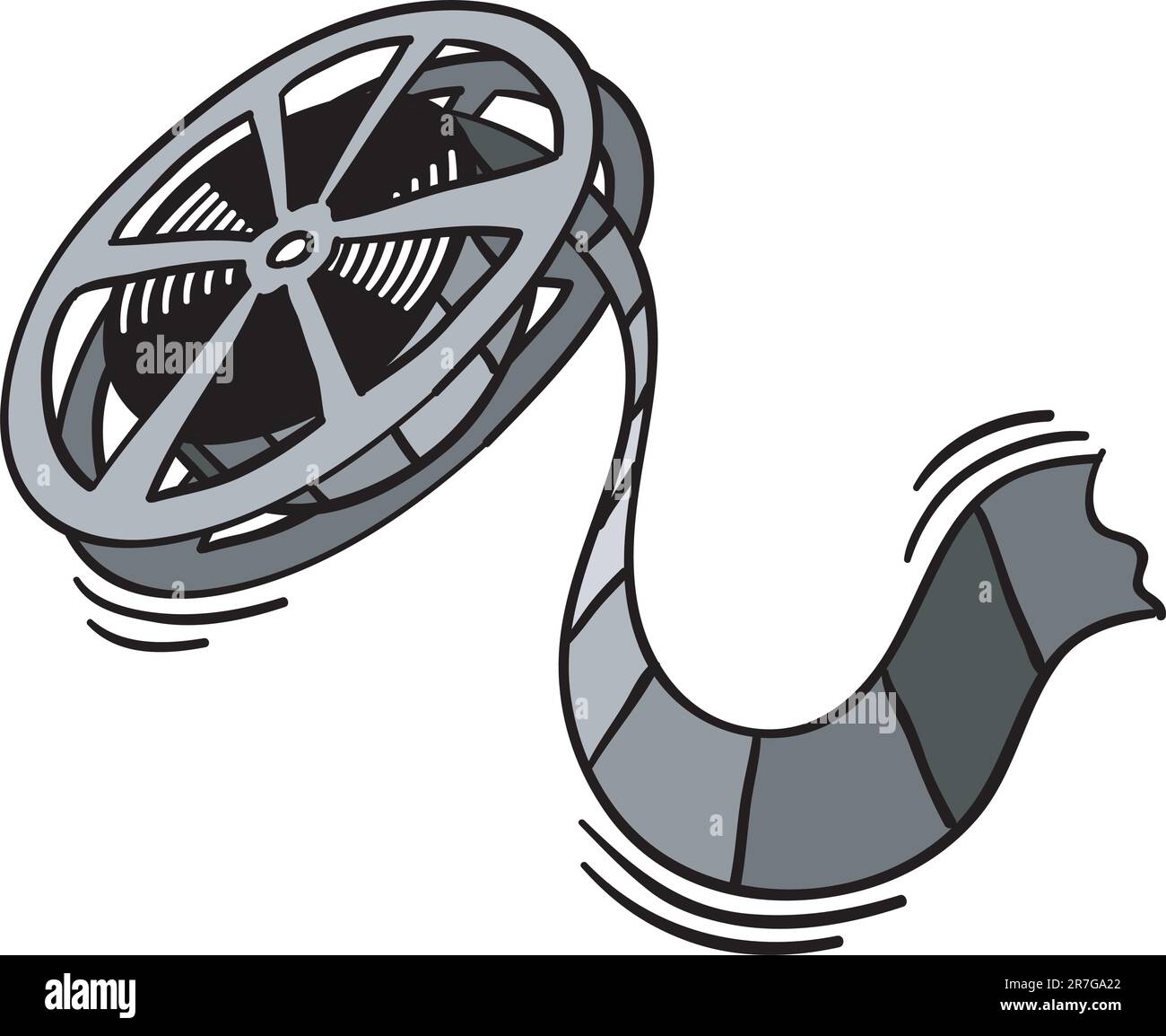 Film spool vector hi-res stock photography and images - Alamy