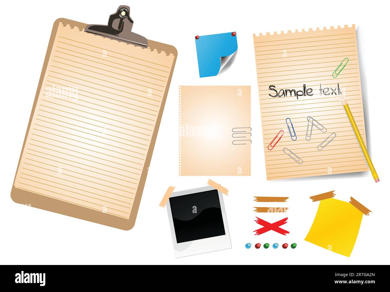 photo frames and empty notes Stock Vector Image & Art - Alamy